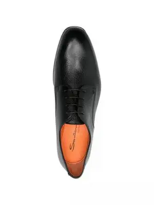 Santoni Leather Derby Shoes