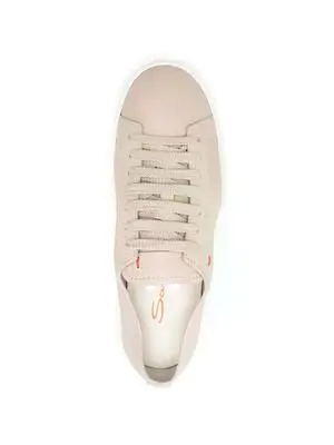 Santoni Leather Sneakers