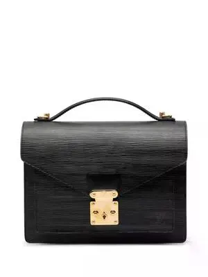 LOUIS VUITTON 2002 Epi Monceau 28 Satchel - Black