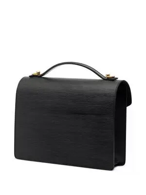 LOUIS VUITTON 2002 Epi Monceau 28 Satchel - Black