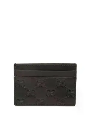 Gucci 2000-2015 Guccissima Card Holder - Black