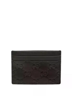 Gucci 2000-2015 Guccissima Card Holder - Black