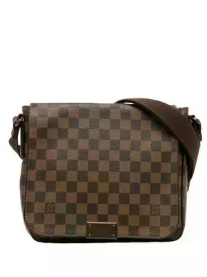 LOUIS VUITTON 2016 Damier Ebene District Pm Crossbody Bag - Brown
