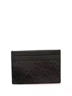 Gucci 2000-2015 Guccissima Card Holder - Black