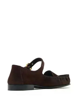 Miu Miu Buckle Strap Loafers