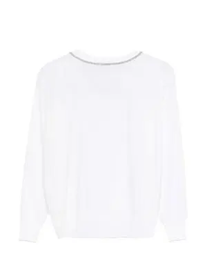 D.exterior Embellished V-neck Sweater
