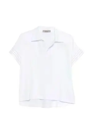 D.exterior Cuffed Top - White