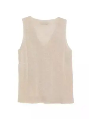 D.exterior Sleeveless V-neck Top