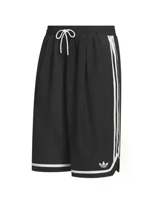 Adidas Stripe-detail Shorts - Black