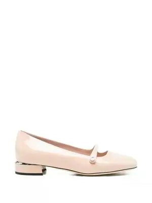 JIMMY CHOO Mary Jane Ballet Flats - Neutrals