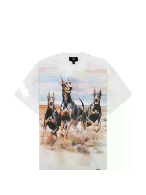 REPRESENT Dobermans-print T-shirt - Neutrals