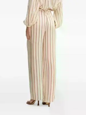 SIMONA CORSELLINI Striped Wide Leg Trousers