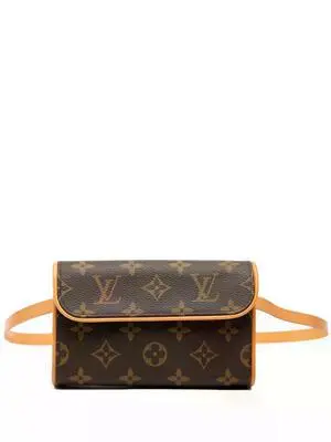 LOUIS VUITTON 2004 Monogram Pochette Florentine Belt Bag - Brown