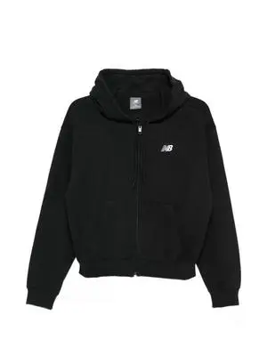 NEW BALANCE Logo-zipped Hoodie - Black