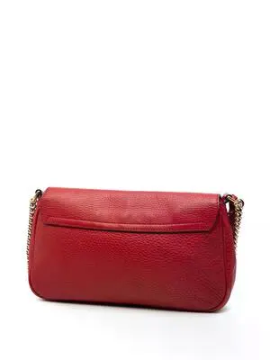 Gucci 2000-2015 Leather Soho Chain Flap Crossbody Bag - Red