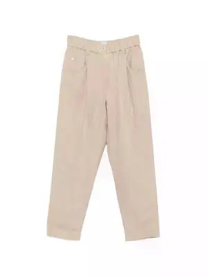 Brunello Cucinelli Elastic-waist Trousers - Neutrals
