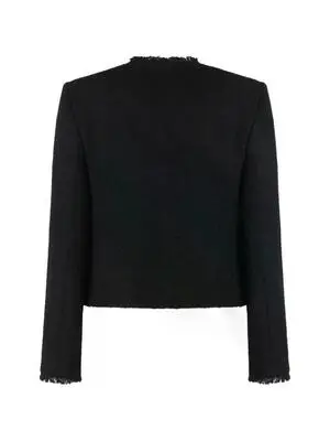 Max Mara Button-fastening Crew Neck Jacket