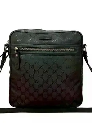 Gucci Gg Imprime Crossbody Bag - Black