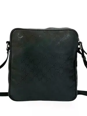 Gucci Gg Imprime Crossbody Bag - Black