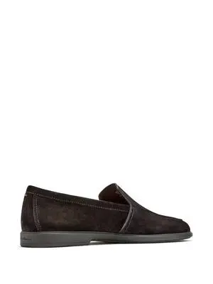 Santoni Topstitched Loafers