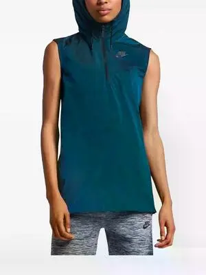 Nike Hooded Sleeveless Jacket - Blue