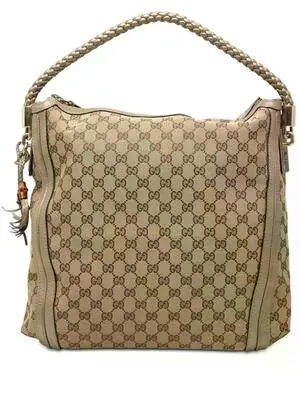 Gucci 2000-2015 Large Gg Canvas Bella Shoulder Bag - Brown