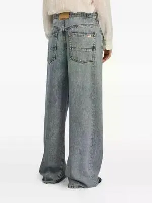 SEMICOUTURE Drawstring-waist Wide Leg Jeans