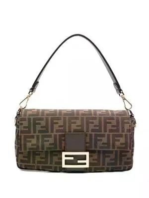 Fendi Medium Baguette Shoulder Bag - Neutrals