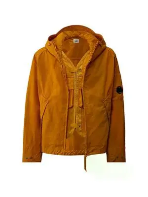 C.P. COMPANY Zip-up Hooded Jacket - Orange