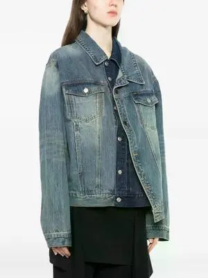 Andersson Bell Asymmetric Layered Denim Jacket