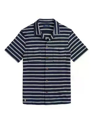 Polo Ralph Lauren Striped Short-sleeved Shirt - Blue
