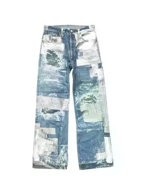 Acne Studios Patchwork Trousers - Blue