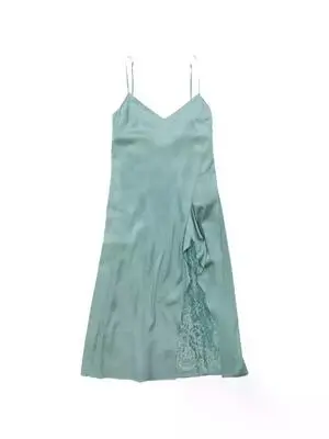 Acne Studios Lace Slip Midi Dress - Green