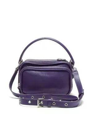 Acne Studios Leather Crossbody Bag - Purple