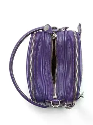 Acne Studios Leather Crossbody Bag - Purple