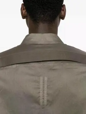 Rick Owens Chest-pocket Long-sleeve Shirt Jacket - Brown