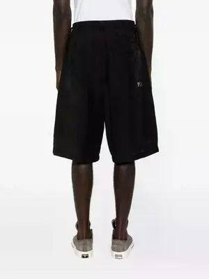 Y3 Drawstring Pleated Shorts