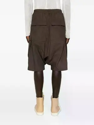 Rick Owens Cargo Pods Drawstring Shorts - Brown