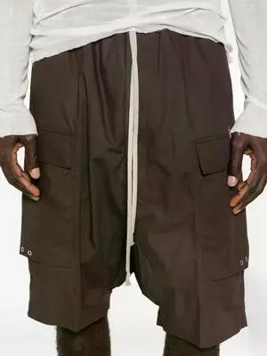 Rick Owens Cargo Pods Drawstring Shorts - Brown