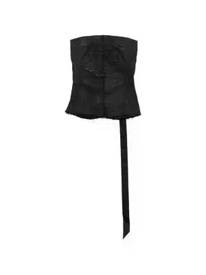 Rick Owens Frayed Top - Black