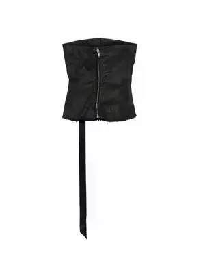 Rick Owens Frayed Top - Black