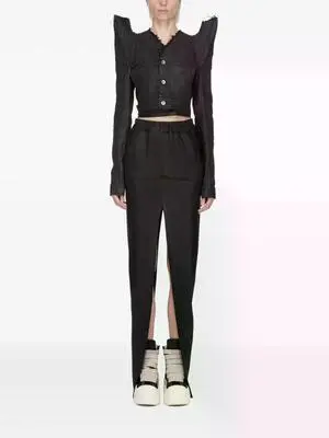 Rick Owens Frayed Jacket - Black