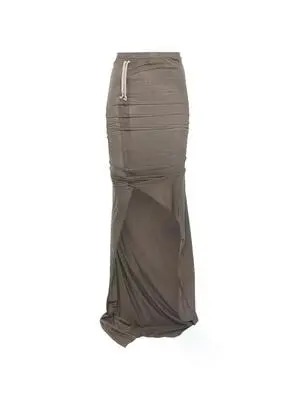 Rick Owens Soft Edfu Slit-detail Maxi Skirt