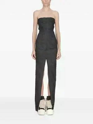 Rick Owens Sliced Rustier Maxi Dress - Black
