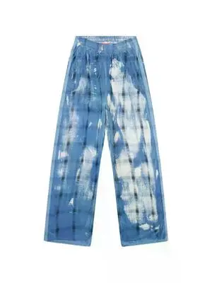 DIESEL P-olly Check-pattern Trousers