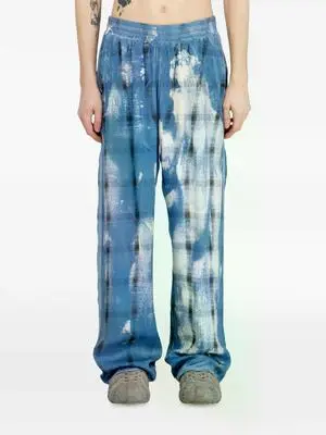DIESEL P-olly Check-pattern Trousers