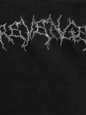 REVENGE Spider Lightning T-shirt - Black