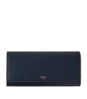 Mulberry Leather Continental Wallet - Black