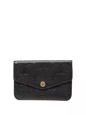 LOUIS VUITTON 2017 Monogram Empreinte Key Pouch Coin Pouch - Black