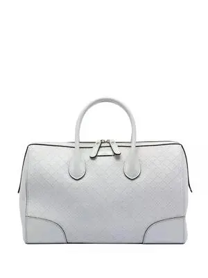 Gucci 2016-2025 Medium Diamante Leather Boston Bag - White
